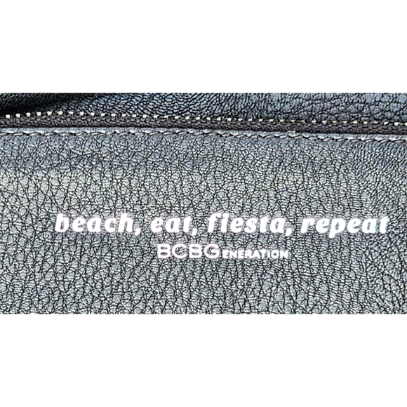 BCBGeneration | Bags | Bcbgeneration Beaded Leather Clutch Bag Special ...